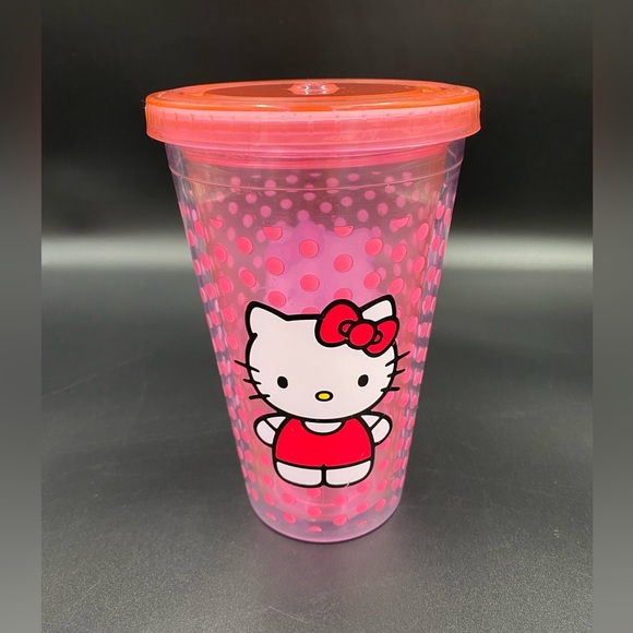 Hello Kitty | Kitchen | Hello Kitty Pink Polka Dot Tumbler Cup | Poshmark